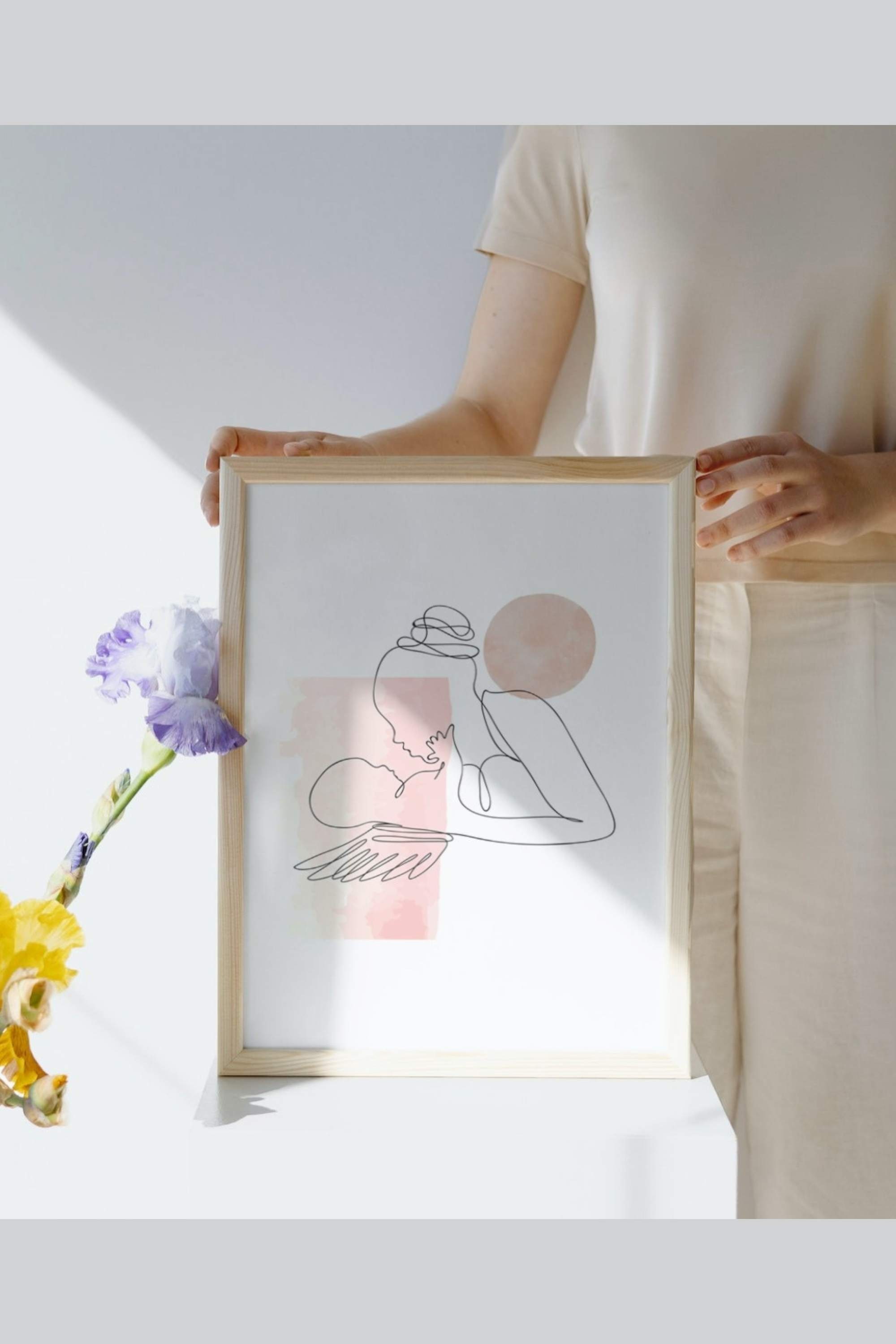 Loss of Baby Print, Miscarriage Gift, Sympathy Gift, Infant Loss, Line ...
