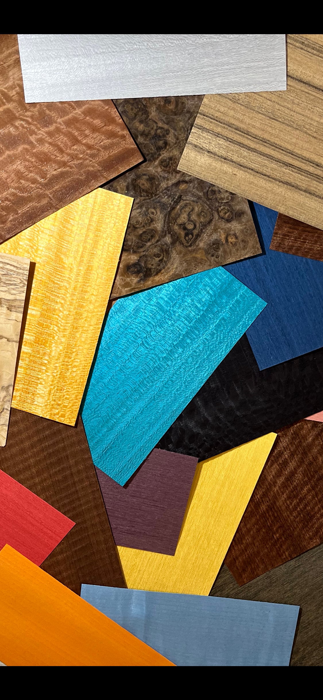 Exotic and Dyed Wood Veneer Sheets. 30 Colorful Sheets. High Quality ...