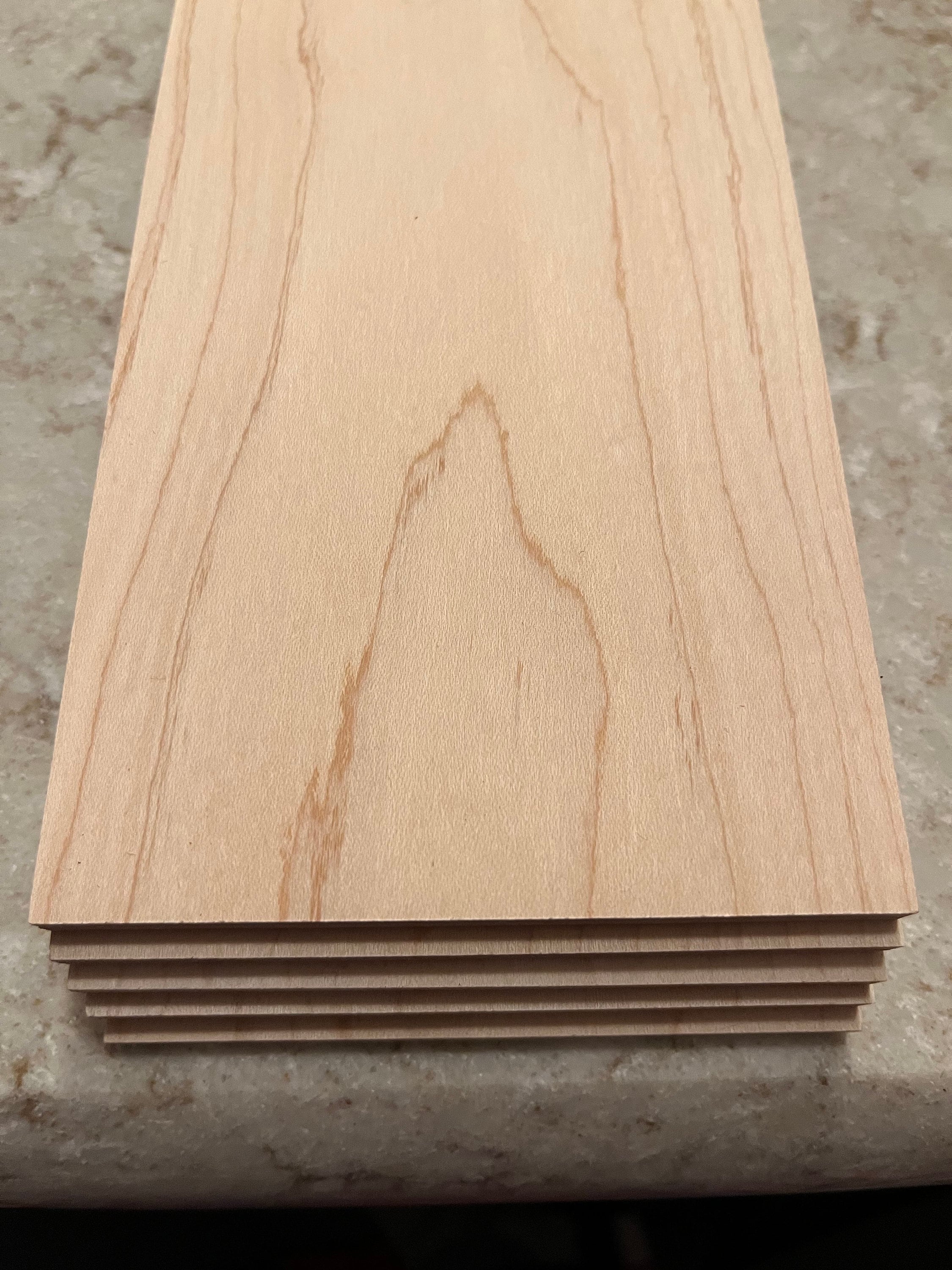 1/4x4x24 Solid Hard Maple Hardwood, Laser Cutting, Cnc, Engraving and ...