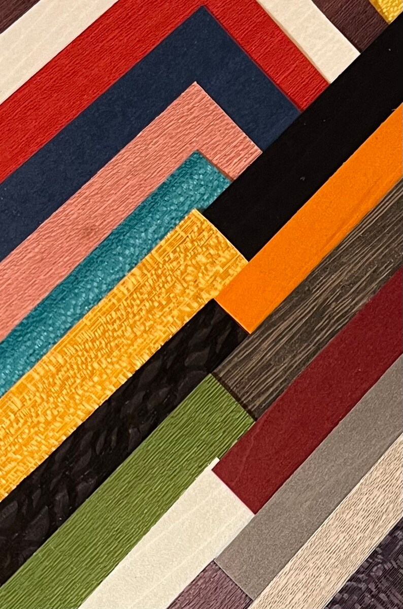 Dyed Wood Veneers. 6 Vibrant Extra Large Sheets 7.5 Wide by 12 Long ...