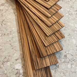 3/4”x4”x24” Solid Exotic Zebra Wood Hardwood, Laser Cutting, Cnc ...