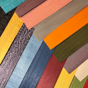 24” Long Dyed Wood Veneers. Complete Saturation Through and Through ...