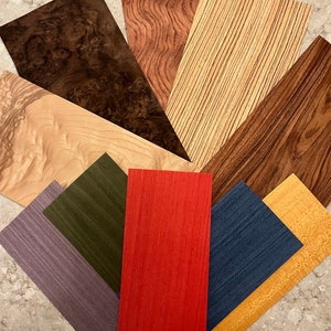 Exotic and Dyed Wood Veneer Sheets. 10 Stunning Sheets. Premium High ...