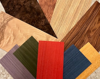 Exotic and Domestic All Wood Veneer Sheets. Each Pack Contains 65 ...