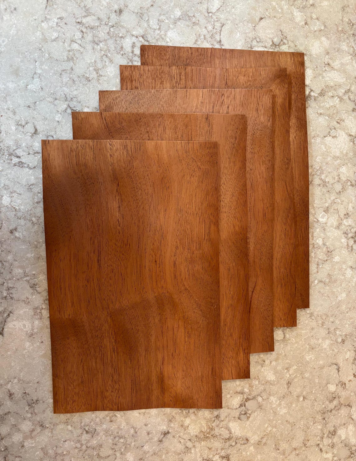 Mahogany 5 Sheets South American- Drape Swietenia Raw All Wood Exotic ...