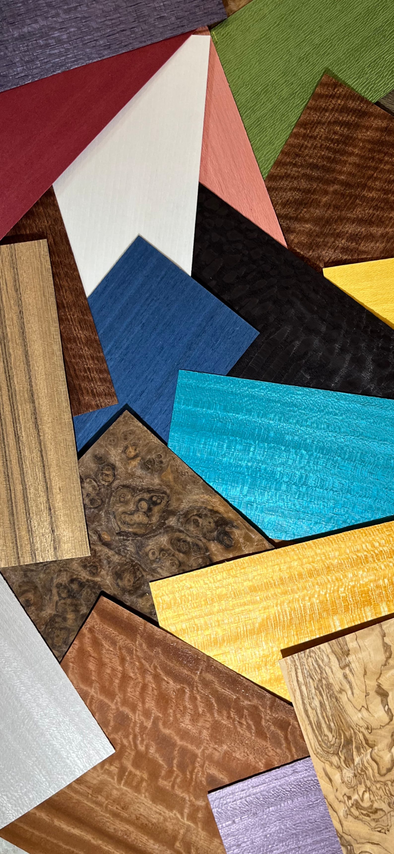 Dyed and Exotic Premium Wood Veneers. 12 Exquisite Sheets. Highest ...