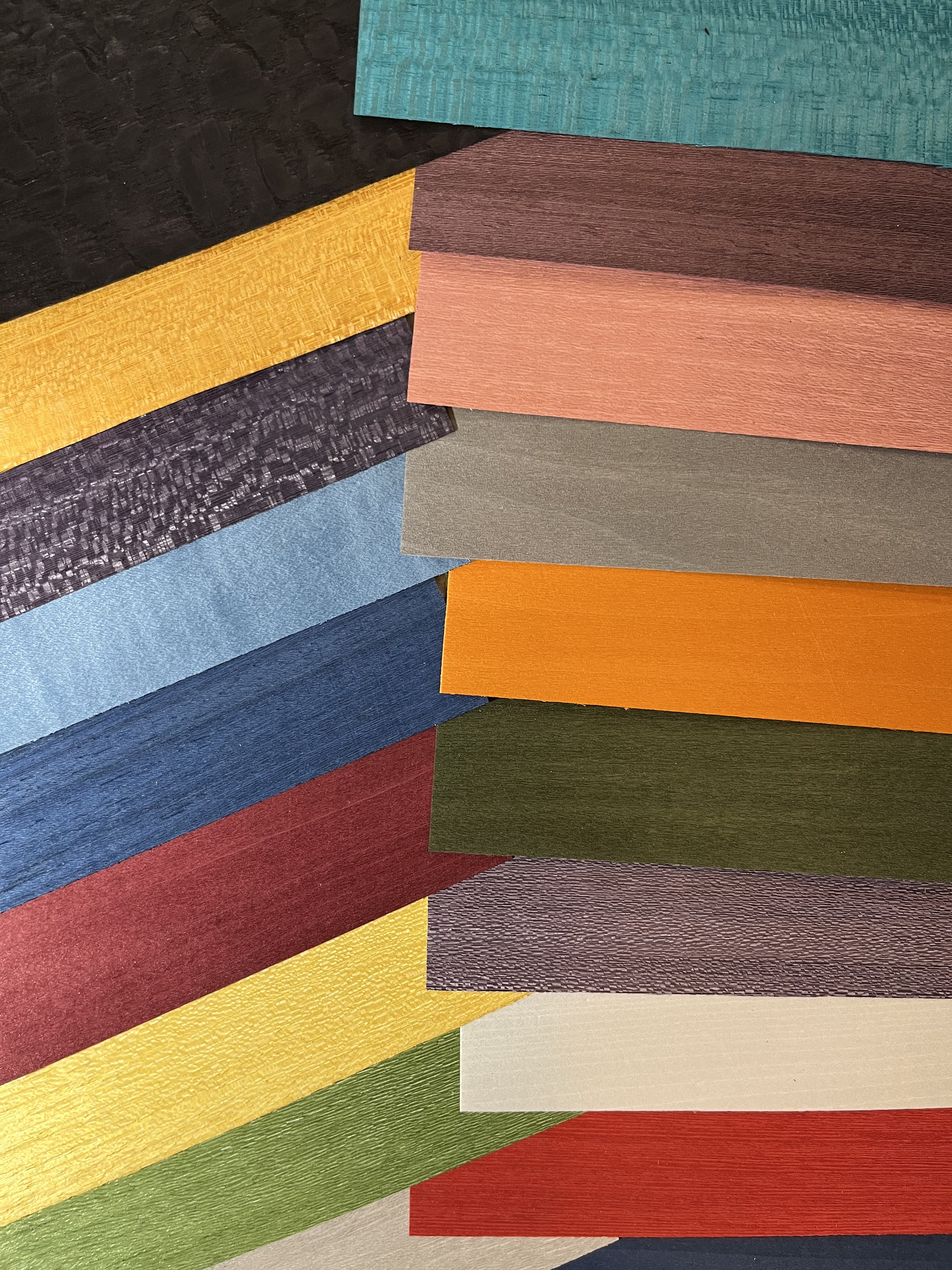 Dyed Wood Veneers. 6 Vibrant Extra Large Sheets 7.5 Wide by 12 Long ...