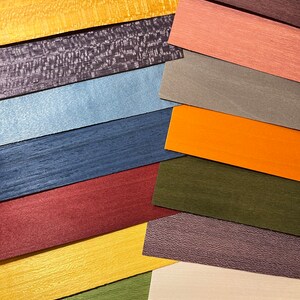 24” Long Dyed Wood Veneers. Complete Saturation Through and Through ...