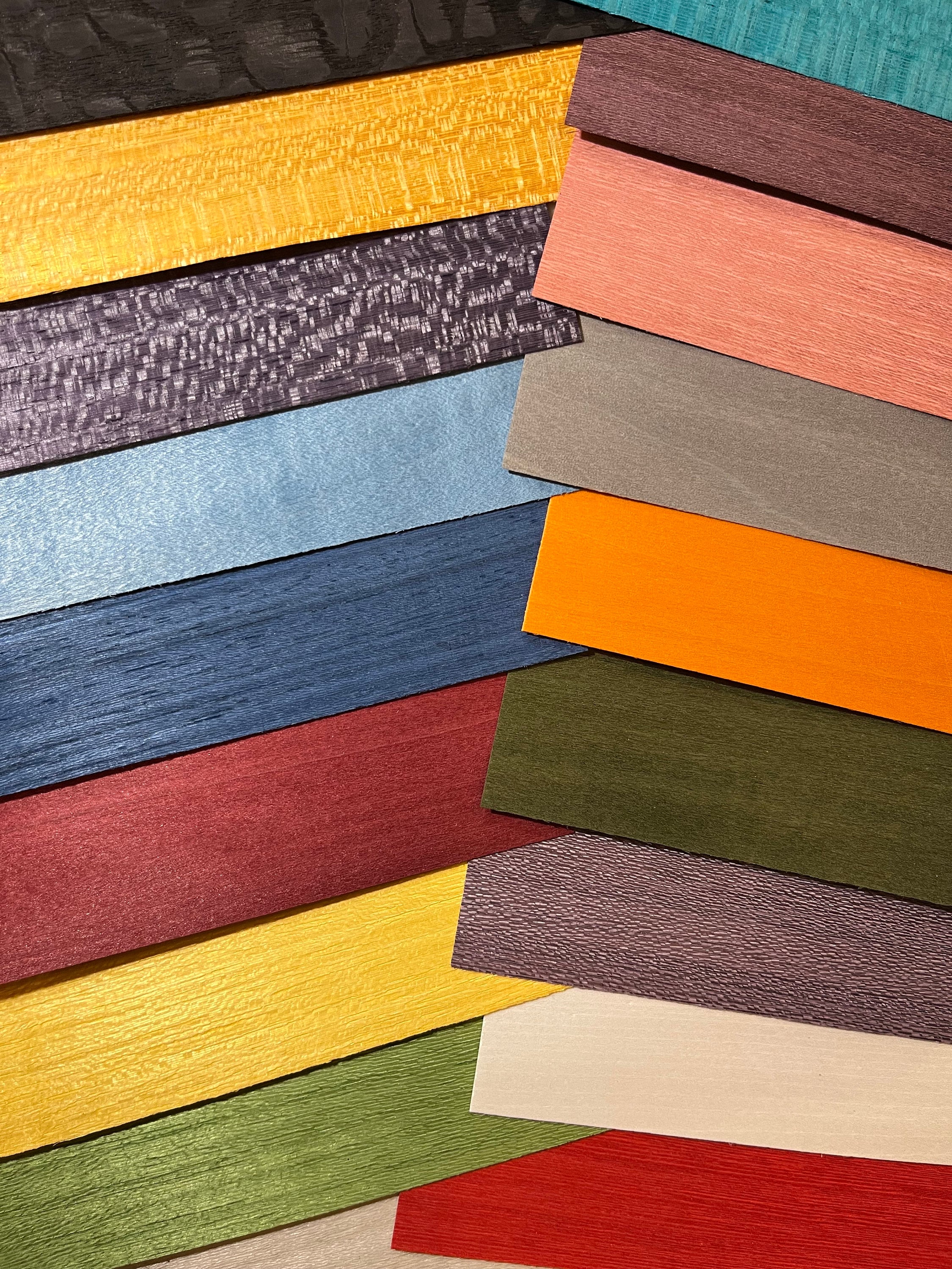 24 Long Dyed Wood Veneers. Complete Saturation Through and - Etsy