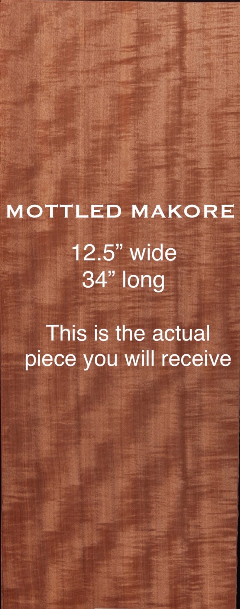 Mottled Makore Wood Veneer. Exotic Raw Hardwood Veneer, Premium Quality ...