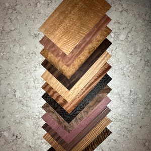 Exotic Highly Figured All Wood Veneer Sheets From Around the World. 10 ...
