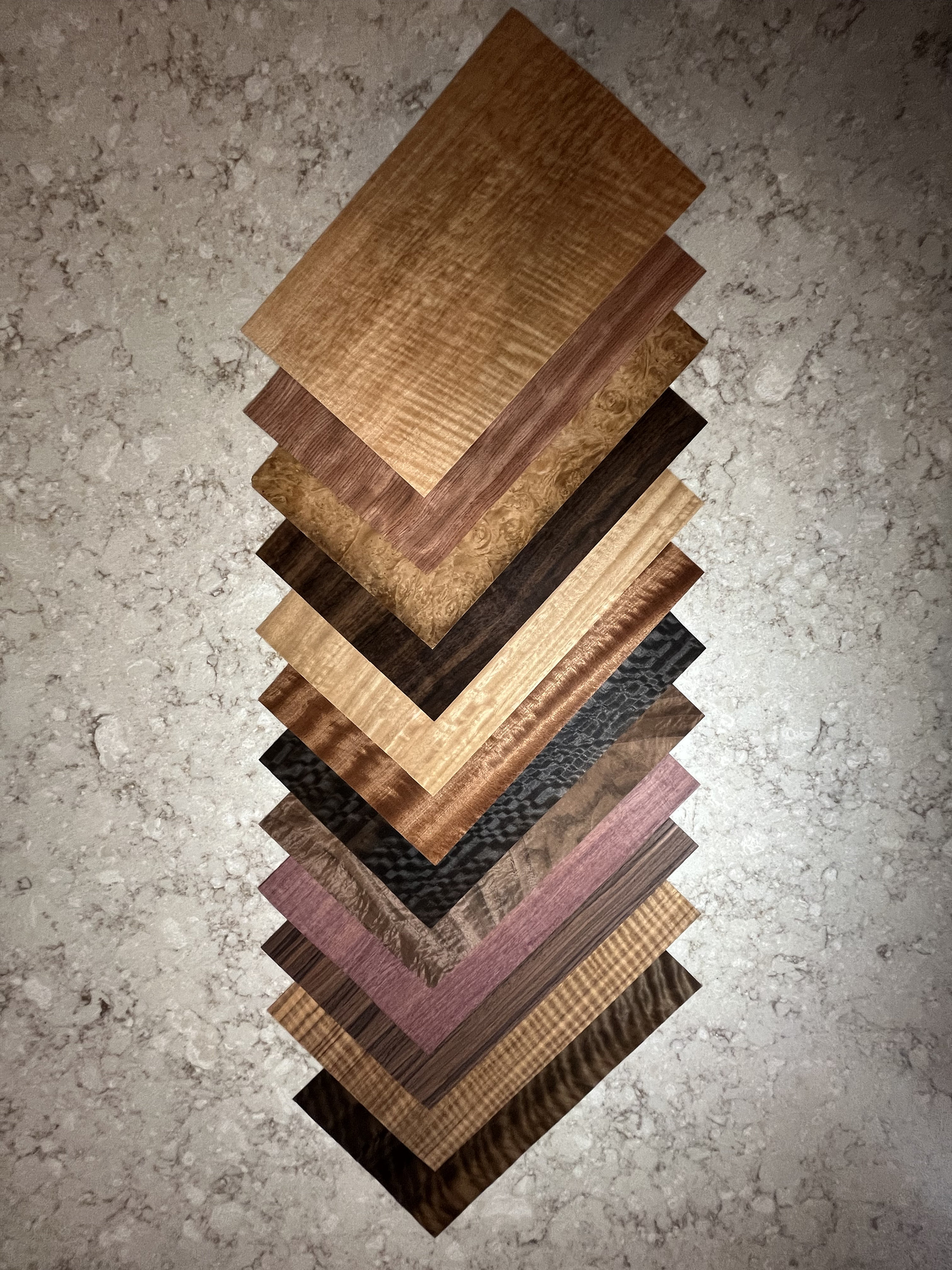 Exotic Highly Figured All Wood Veneer Sheets From Around the World. 15 ...