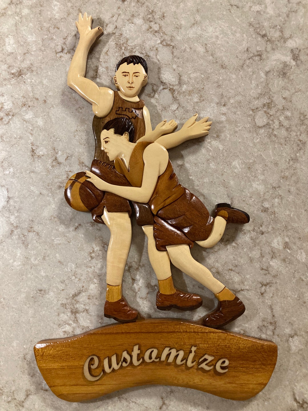 Intarsia, Solid Wood Art, Wall Decor, Wall Hanging, Scrolling, Laser ...