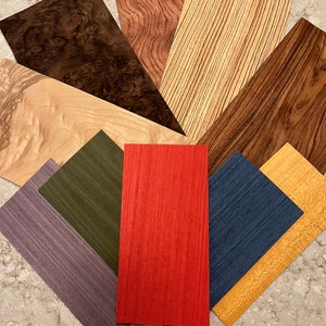 Exotic and Dyed Wood Veneer Sheets. 10 Stunning Sheets. Premium High ...
