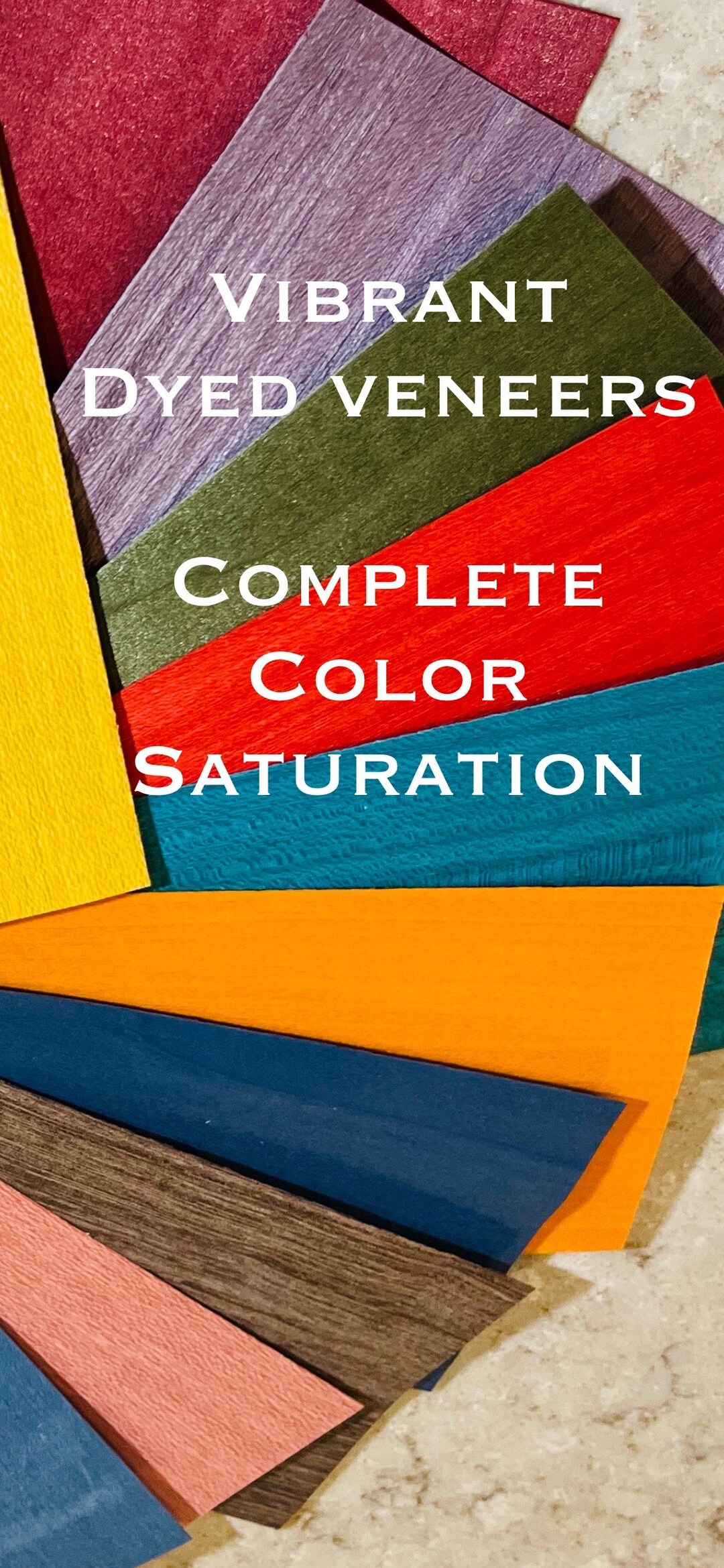 Dyed Wood Veneer Sheets Complete Saturation Through and Through. 12- 4 ...