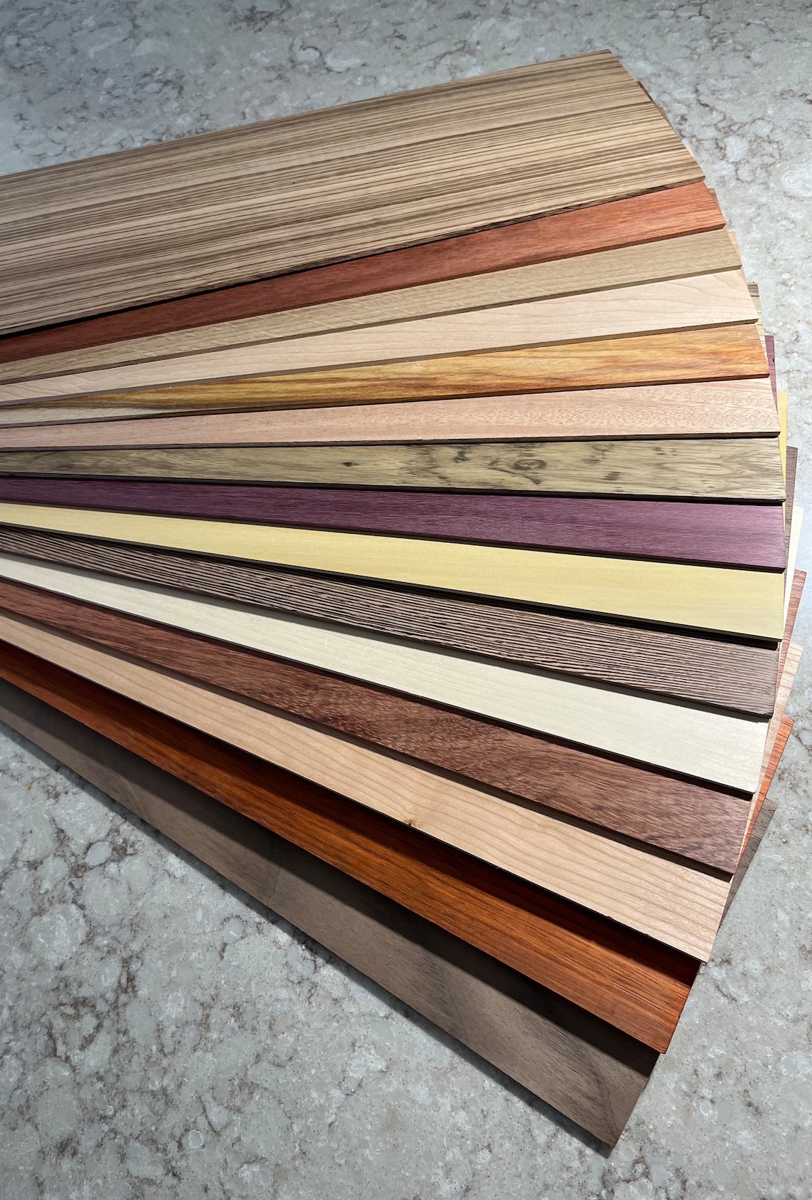 1/4”x6”x24” 16 Different Species Exotic and Domestic Solid Hardwoods ...