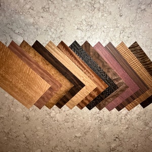 Exotic Highly Figured All Wood Veneer Sheets From Around the World. 12 ...
