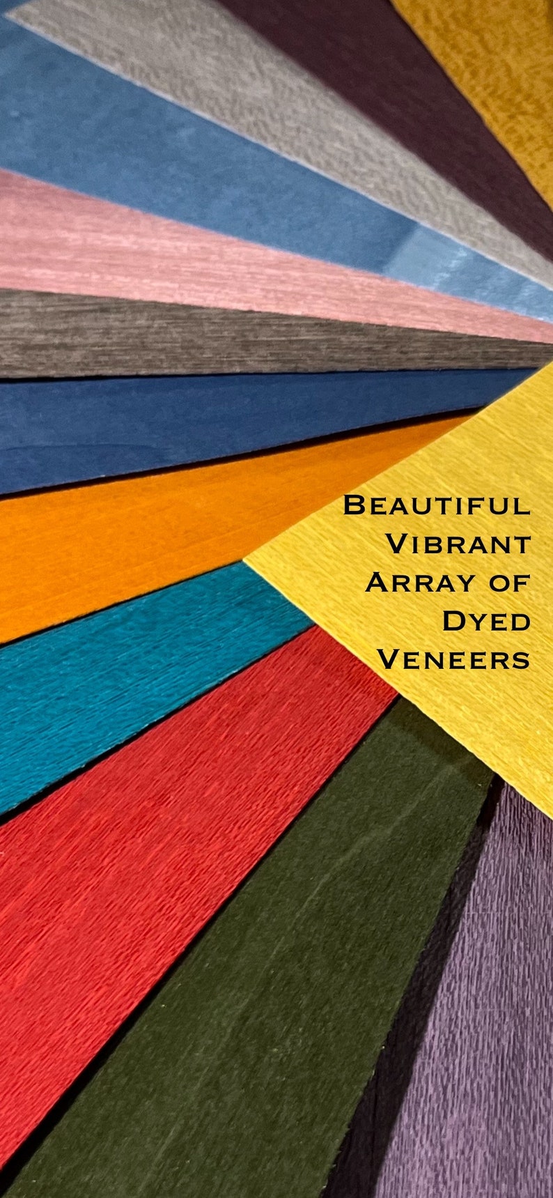 12 Dyed Wood Veneer Sheets. Complete Saturation Through and Through. 12 ...