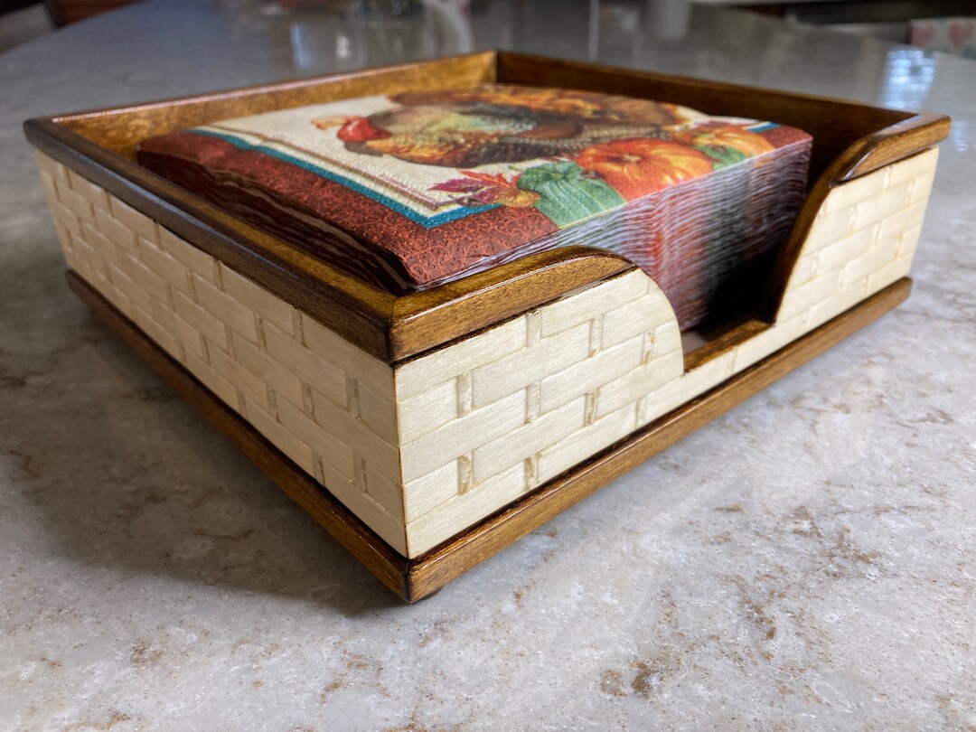 Solid Wood Extra Large Weave Napkin Holder. Custom Work is Our ...