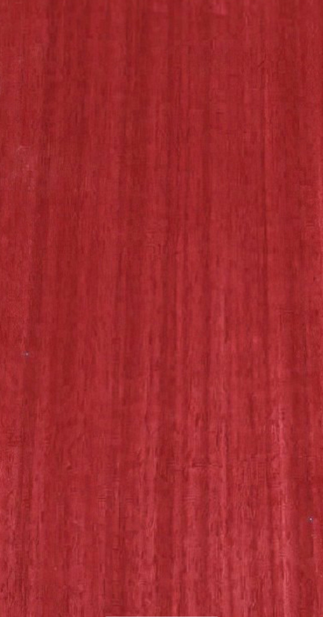 36”x 9” Dyed Red Koto Wood Veneer. Complete Saturation Through and ...