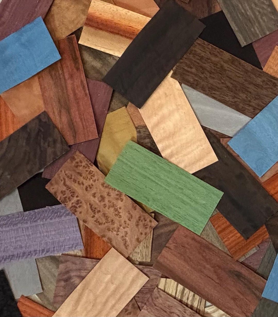 Fingerboards Marquetry Wood Veneers Exotic and Dyed Beautiful Flat ...