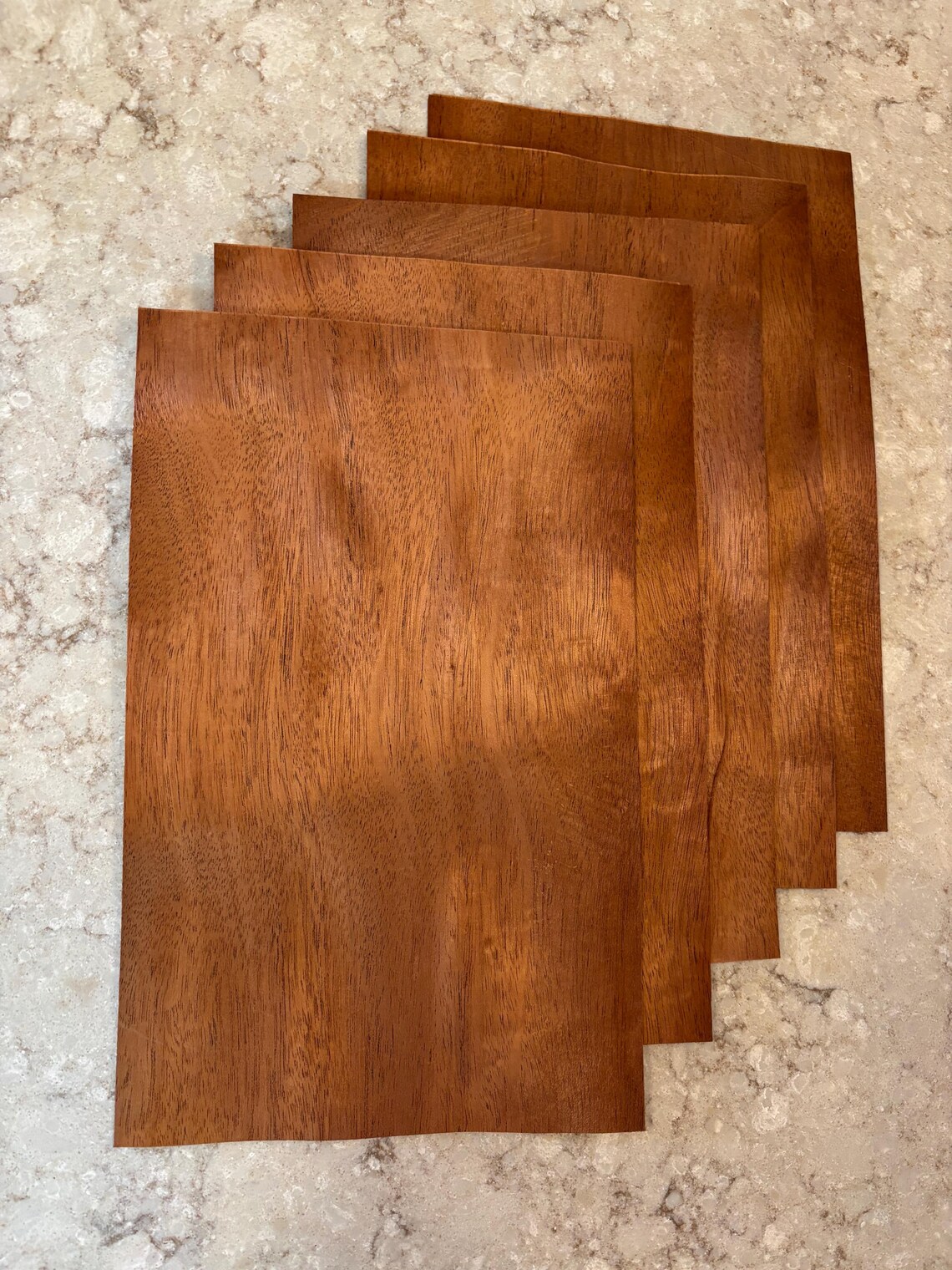Mahogany 5 Sheets South American- Drape Swietenia Raw All Wood Exotic ...