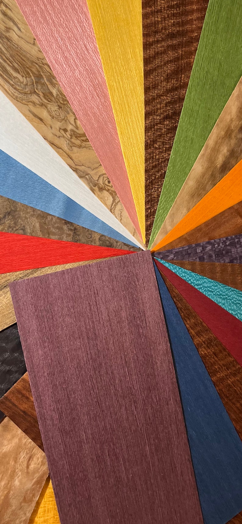 Exotic and Dyed Wood Veneer Sheets. 30 Colorful Sheets. High Quality ...