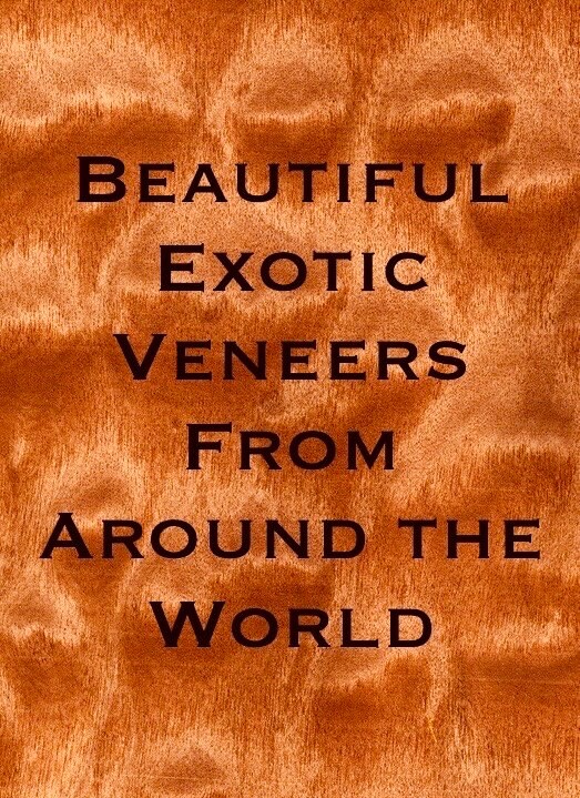 Exotic All Wood Veneer Sheets From Around the World. Each Pack Contains ...