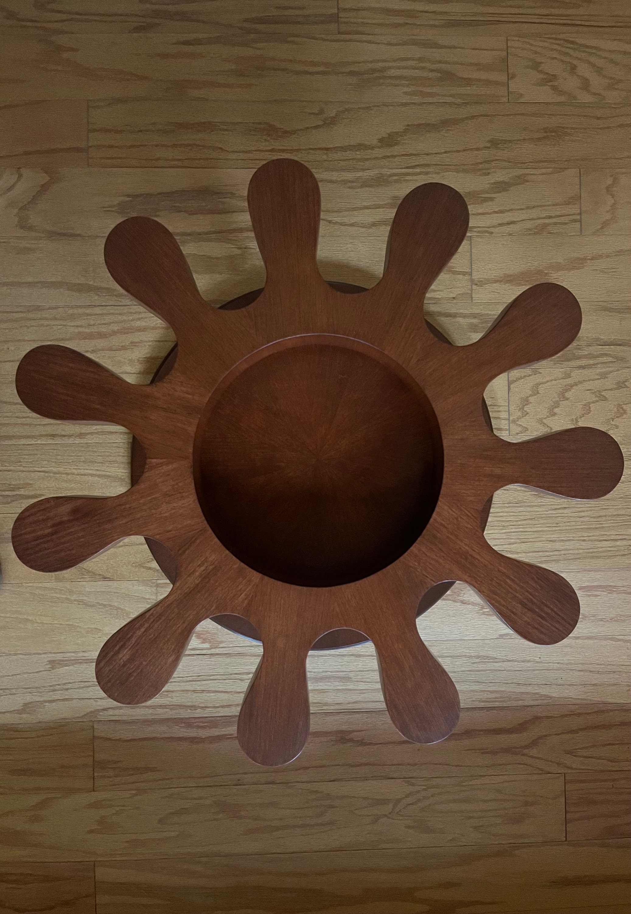 Wood Coffee Table With Circular Glass Top. Round Wood Coffee Table With ...