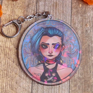 Jinx (from Arcane/league of Legends) Double Sided Keychain - Etsy