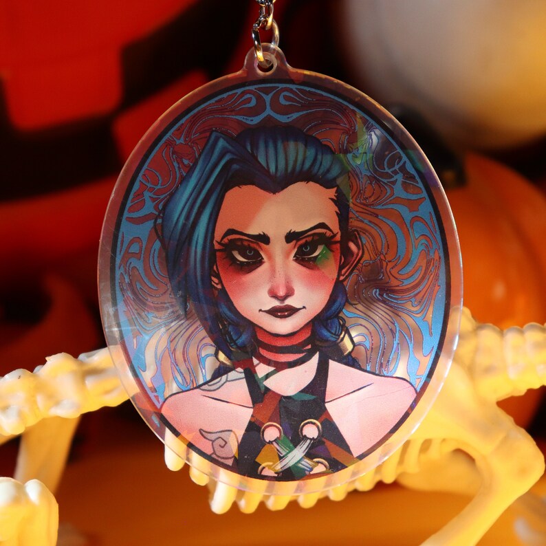 Jinx from Arcane/league of Legends Double Ided Keychain - Etsy