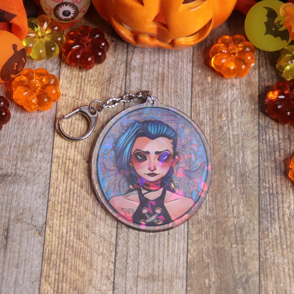 Jinx from Arcane/league of Legends Double Sided Keychain - Etsy
