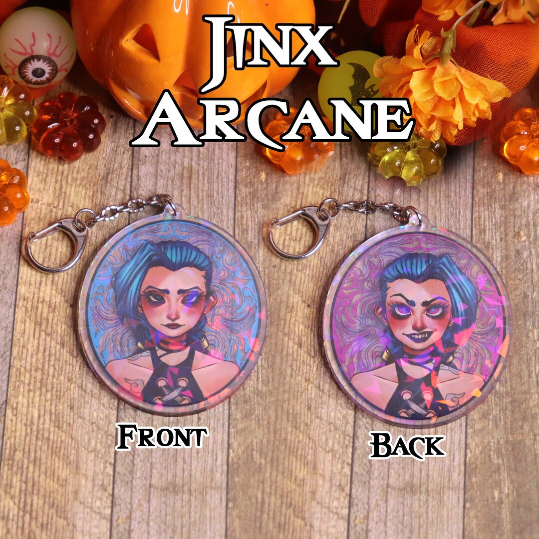 Jinx (from Arcane/league of Legends) Double Sided Keychain - Etsy