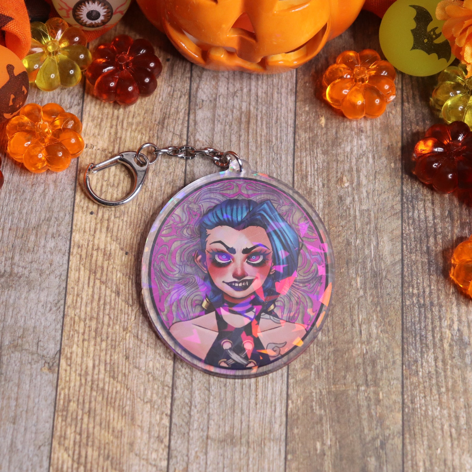 Jinx from Arcane/league of Legends Double Sided Keychain - Etsy