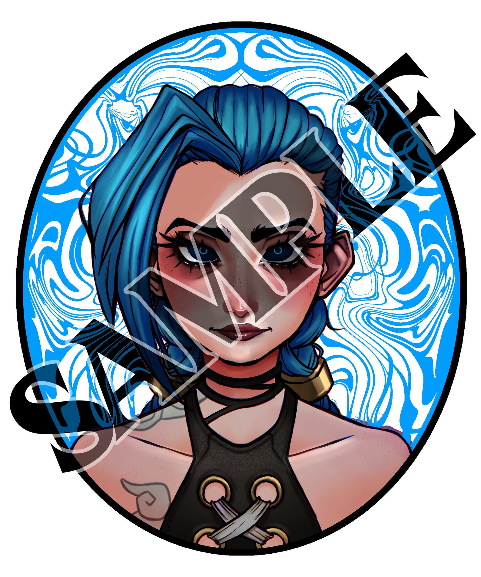 Jinx from Arcane/league of Legends Double Sided Keychain - Etsy