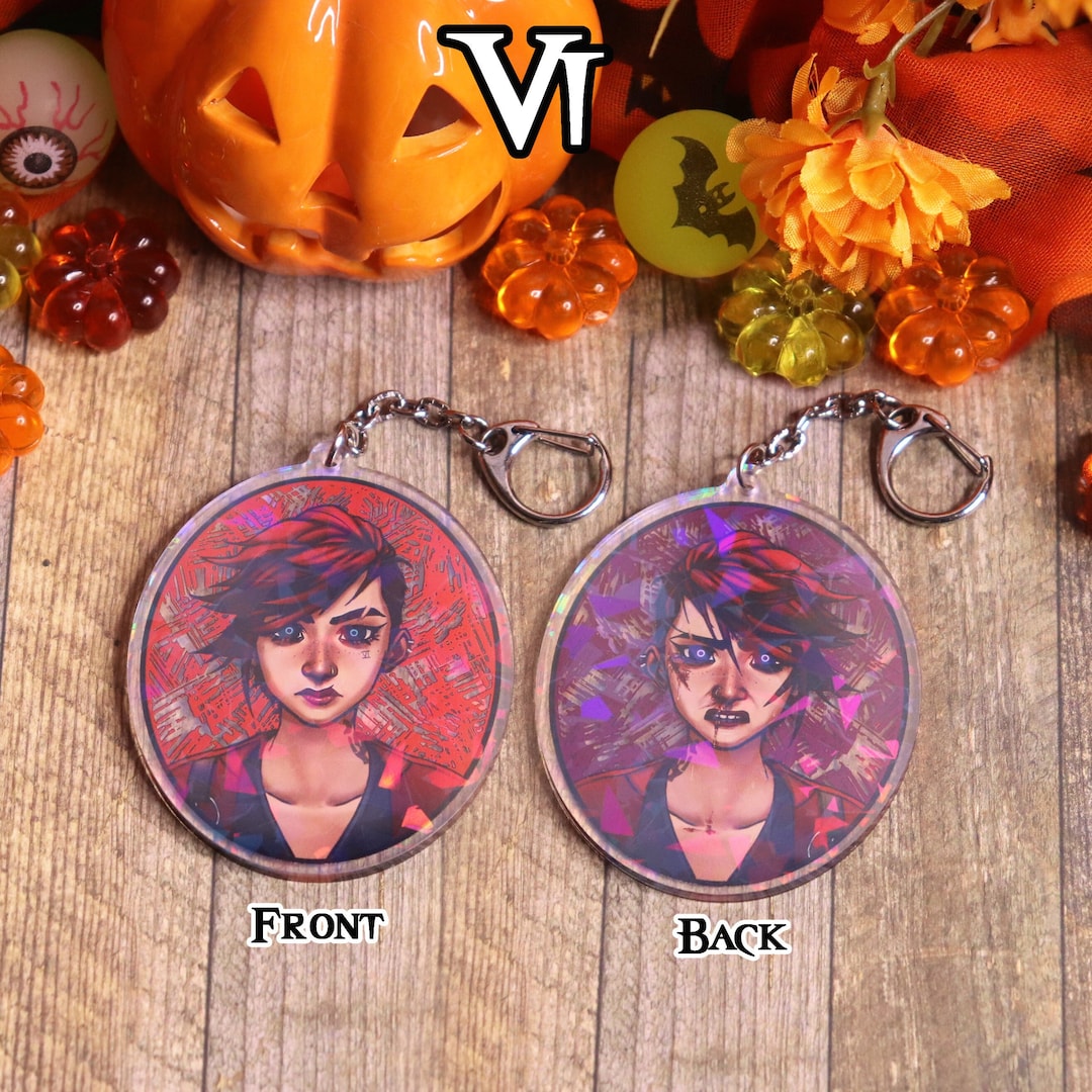 Vi (from Arcane /league of Legends) Double Sided Keychain - Etsy