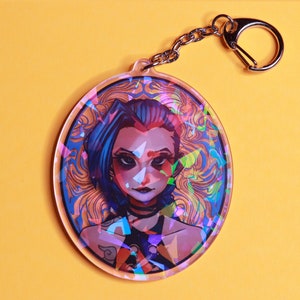 Jinx from Arcane/league of Legends Double Ided Keychain - Etsy