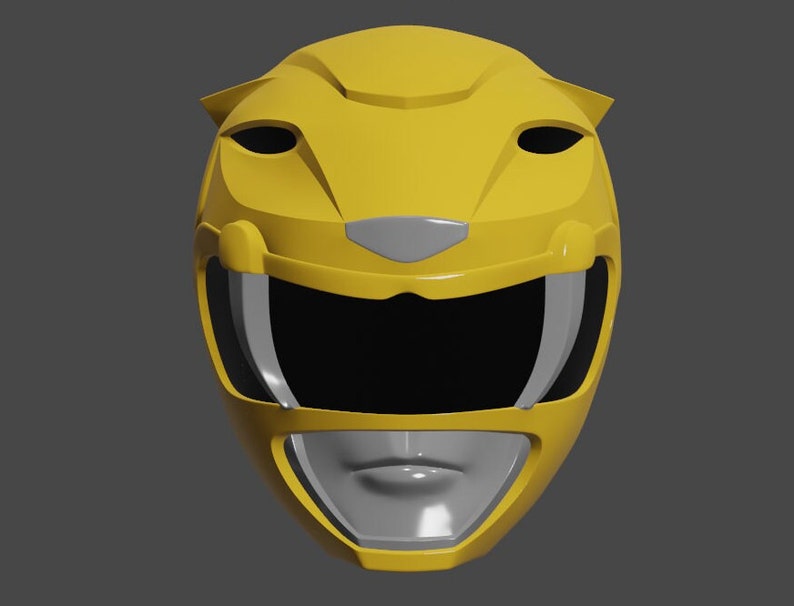 MMPR Yellow Ranger Helmet 3D STL File - Etsy