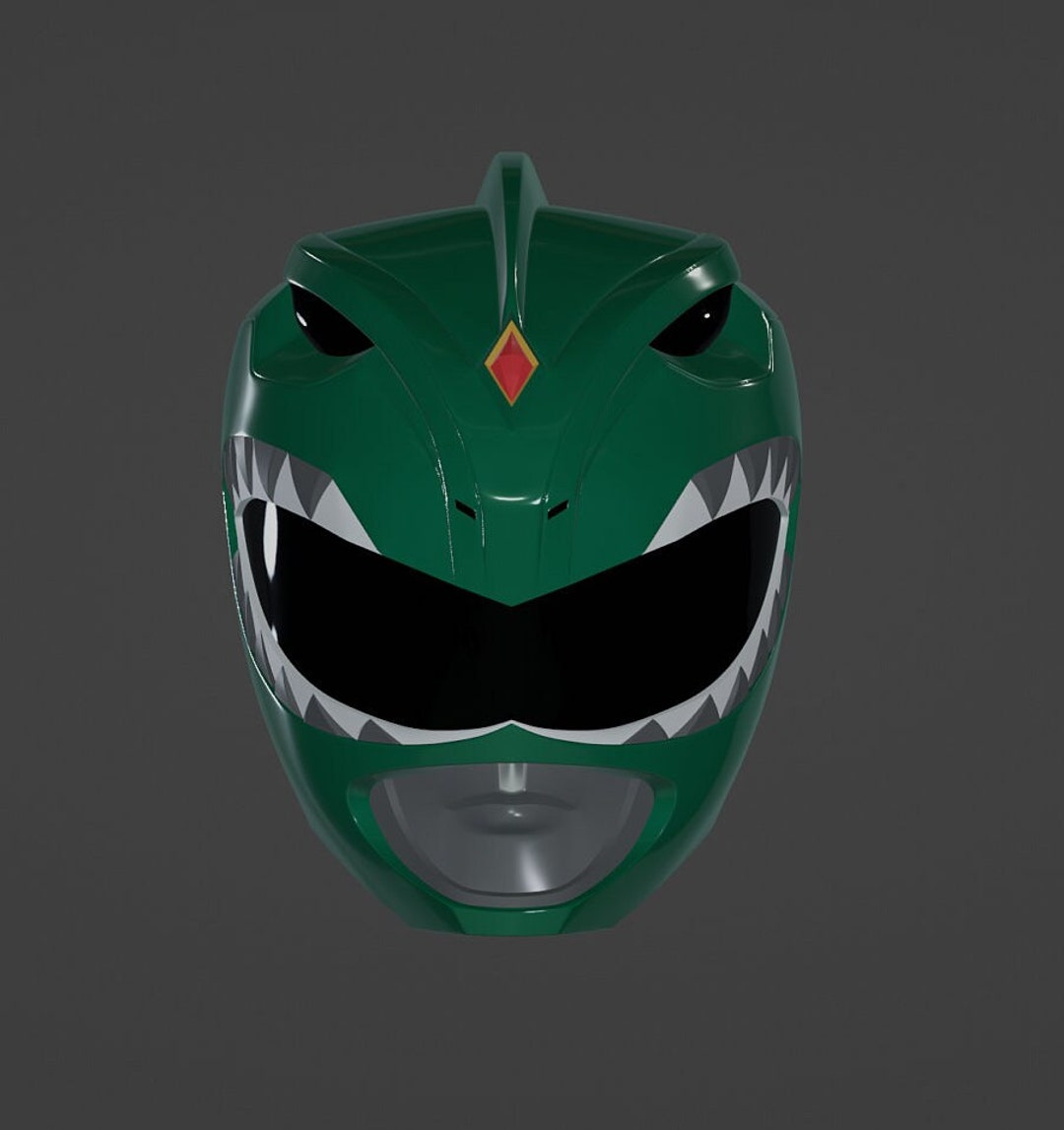MMPR Green Ranger Helmet 3D STL File. not Actual Helmet. Read - Etsy