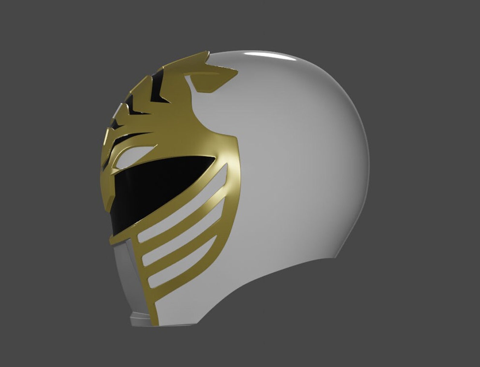 MMPR White Ranger Helmet 3D STL Files. not Actual Helmet. - Etsy