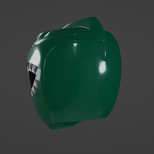 MMPR Green Ranger Helmet 3D STL File. not Actual Helmet. Read ...