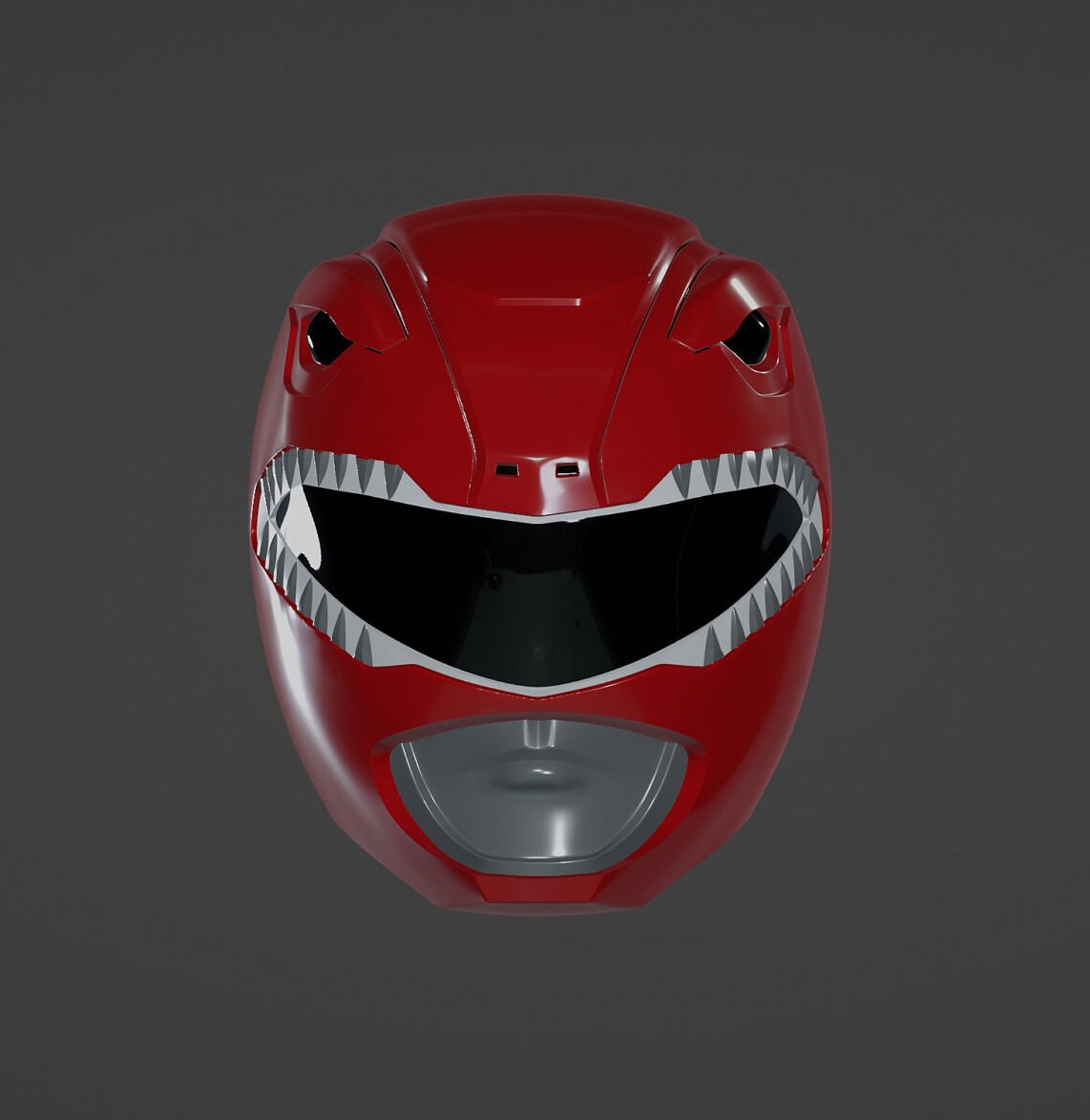 MMPR Red Ranger Helmet 3D STL Files. not Actual (Instant Download) - Etsy