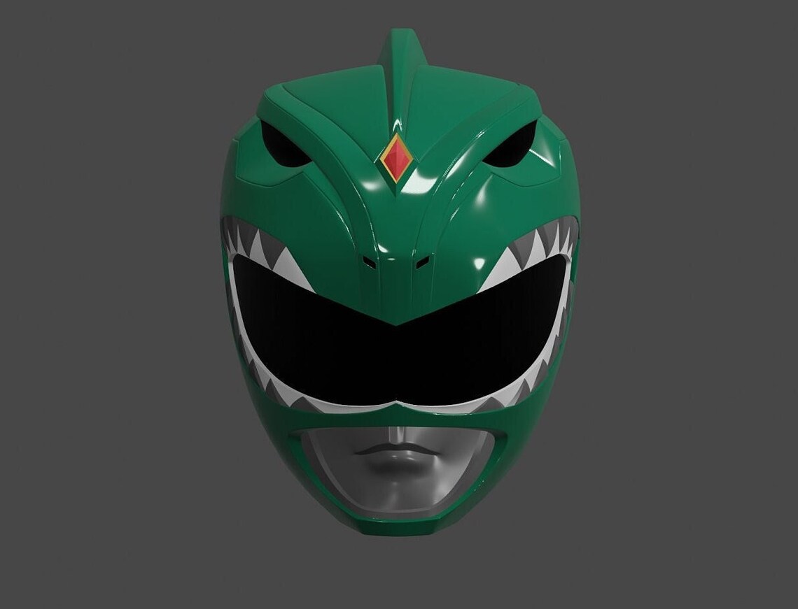 MMPR Green Ranger Helmet 3D STL File. not Actual Helmet. Read - Etsy Canada