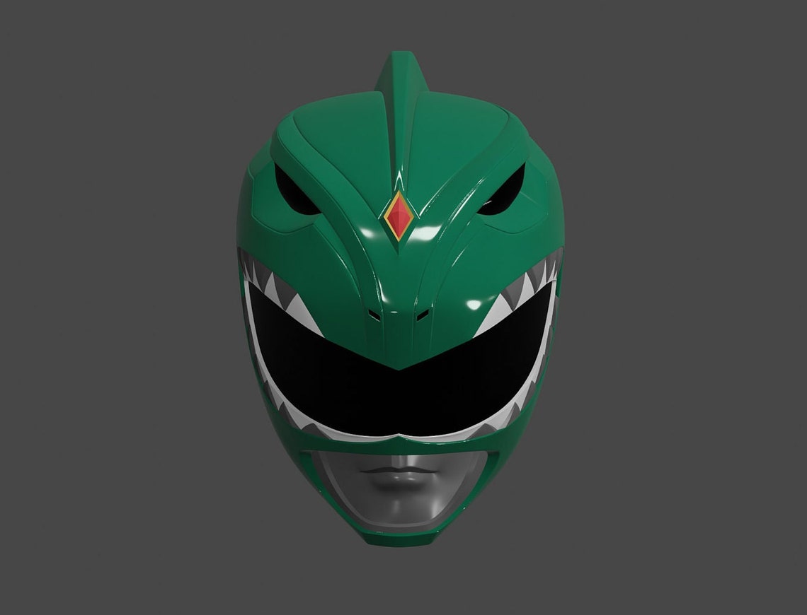 MMPR Green Ranger Helmet 3D STL File. not Actual Helmet. Read - Etsy Canada