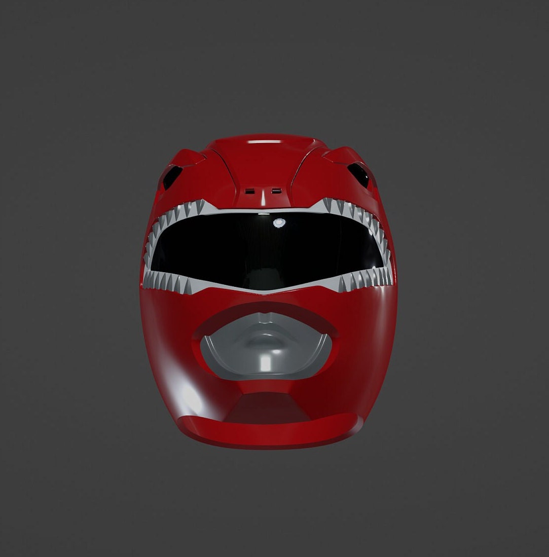MMPR Red Ranger Helmet 3D STL Files. not Actual Helmet. Read - Etsy ...