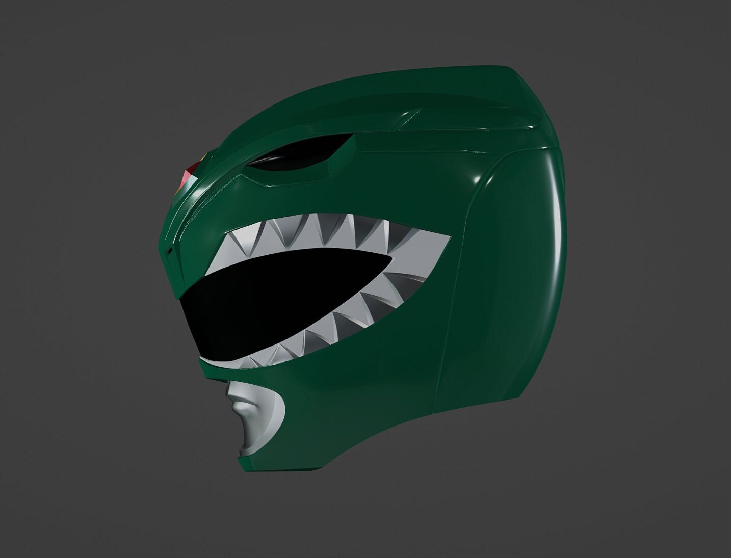 MMPR Green Ranger Helmet 3D STL File. not Actual Helmet. Read ...