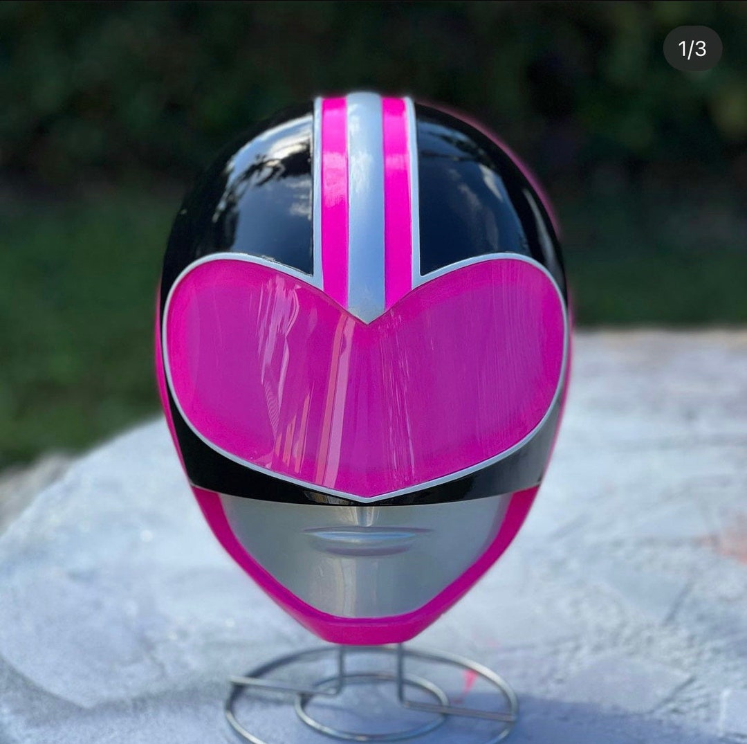 Power Rangers Time Force Pink Helmet. 3D Printed. - Etsy