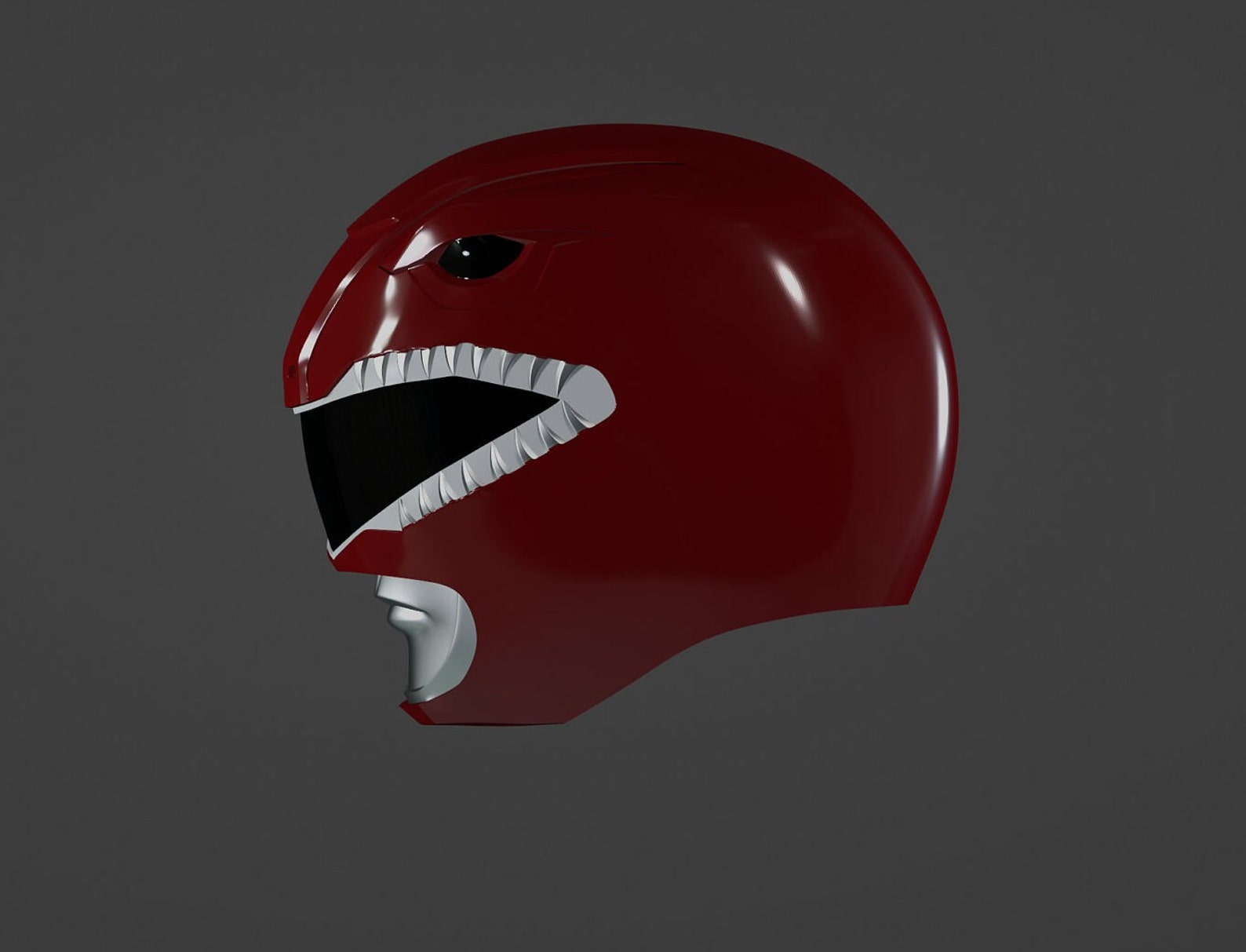 MMPR Red Ranger Helmet 3D STL Files. not Actual Helmet. Read ...