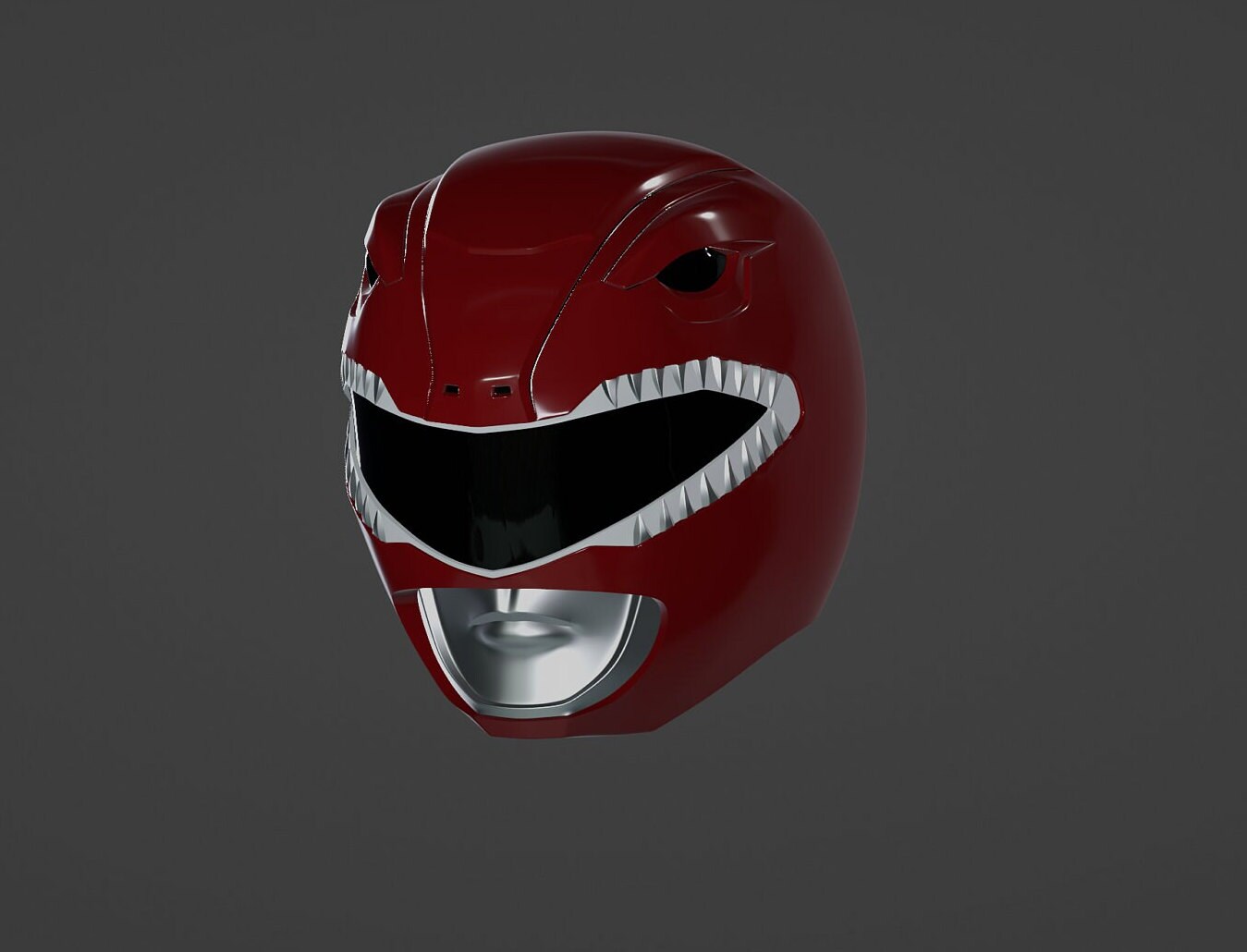 MMPR Red Ranger Helmet 3D STL Files. not Actual Helmet. Read ...