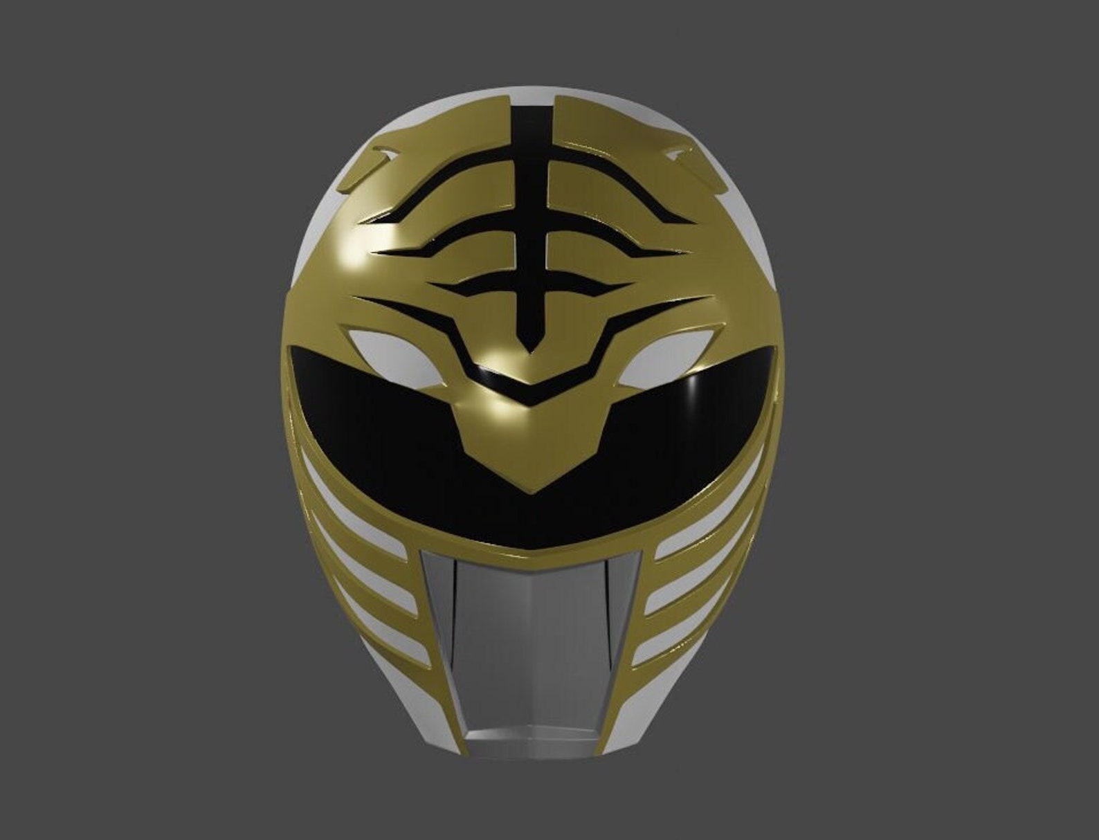 MMPR White Ranger Helmet 3D STL Files. not Actual Helmet. - Etsy